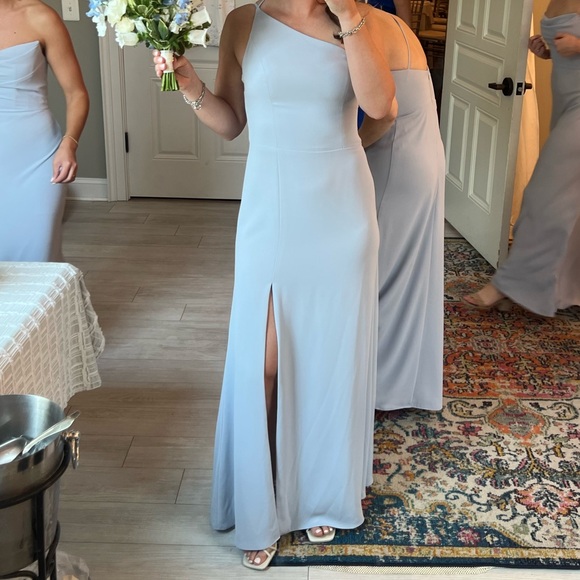 Jenny Yoo | Dresses | Jenny Yoo Carly Dress In Whisper Blue | Poshmark